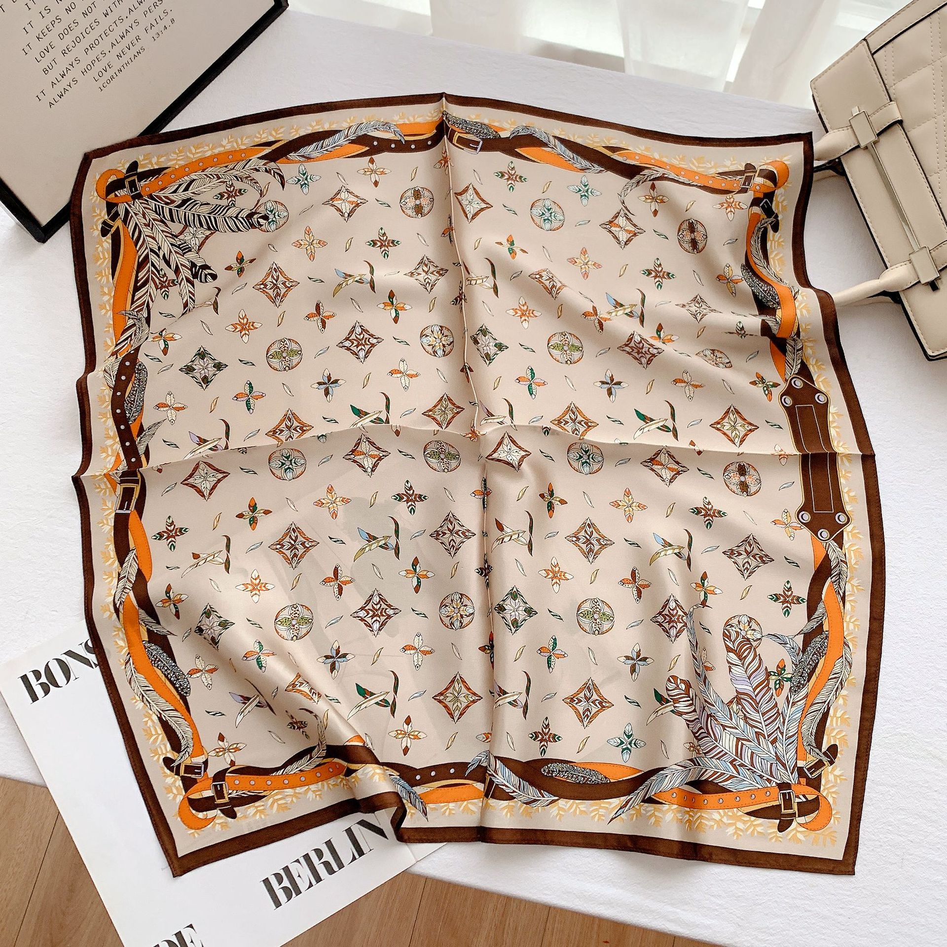 Custom Logo Silk Scarves- Product on Beauty Plus Silk Co., Ltd