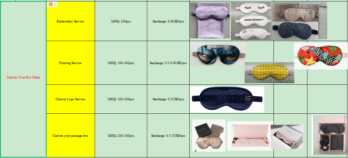 Customized Silk Sleeping Eye Mask in Bulk - Buy customized silk eye ...